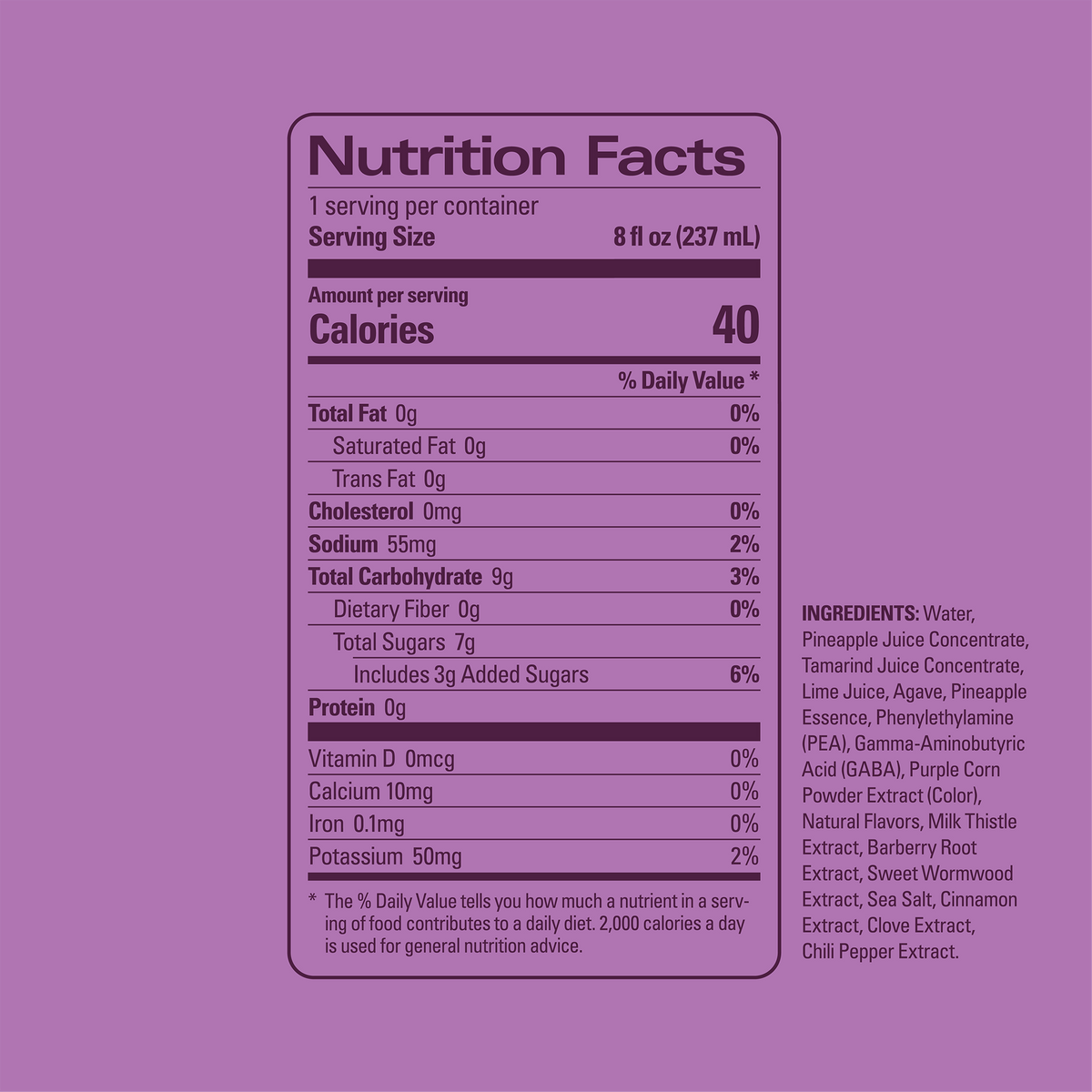 Kin Euphorics - Luna Morada, Metabolic Tonic 4 pack | Dry Drinks And – Minus Moonshine