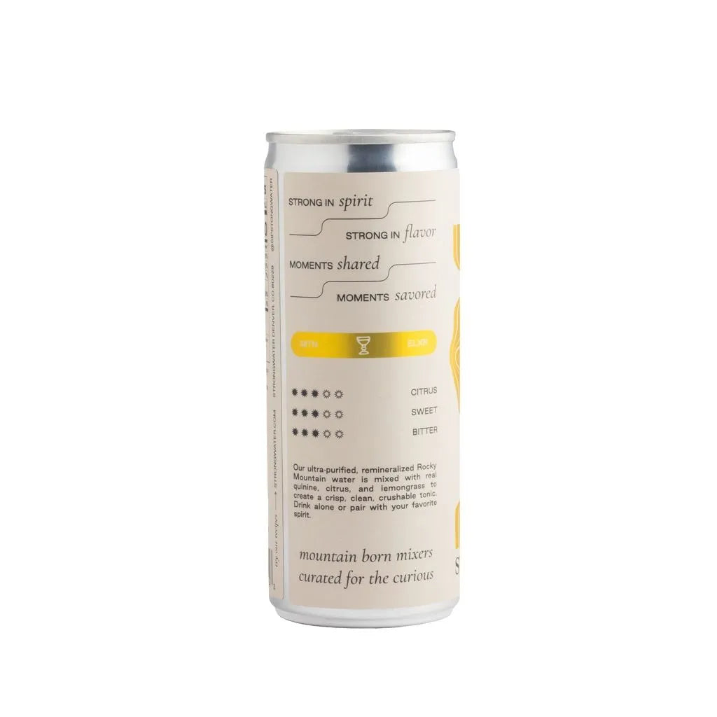 STRONGWATER — Sparkling Indian Tonic, 4-Pack Cans – Minus Moonshine