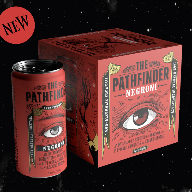 The Pathfinder — Negroni, Non-Alcoholic Cocktail, 4-Pack Cans – Minus ...