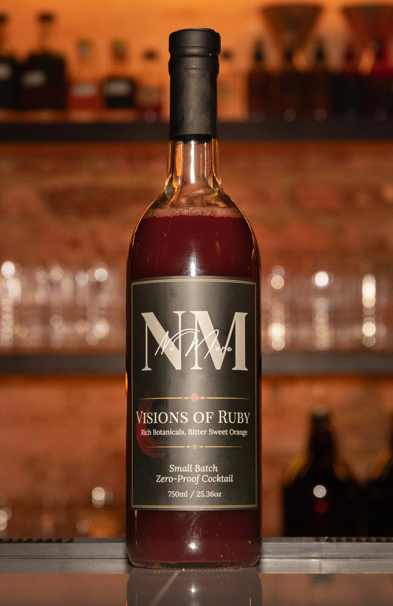 No More — Visions of Ruby, Zero Proof Cocktail, 750 ml – Minus Moonshine