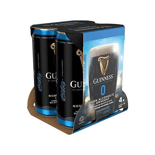 Guinness — Guinness Zero Draught, Non-Alcoholic, 4-pack of 14.9 oz ...